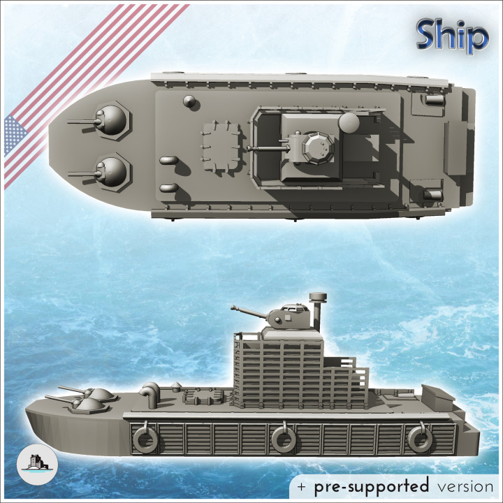 3D Printable LMC-6 ATC Zippo Flamethrower patrol boat - Vietnam War An ...