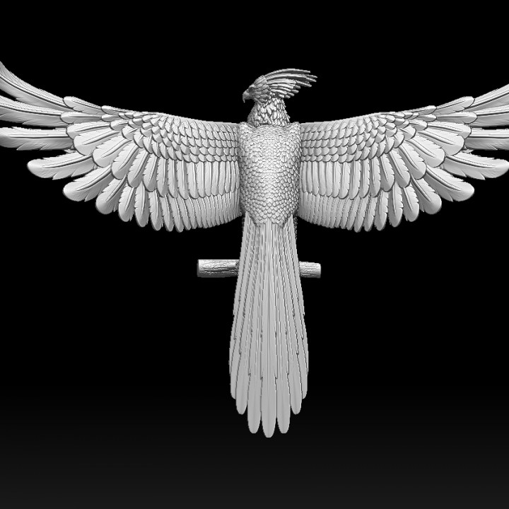 3D Printable phoenix by 3Dimontis
