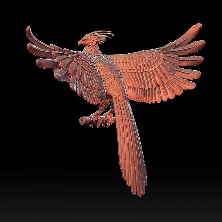 3D Printable phoenix by 3Dimontis