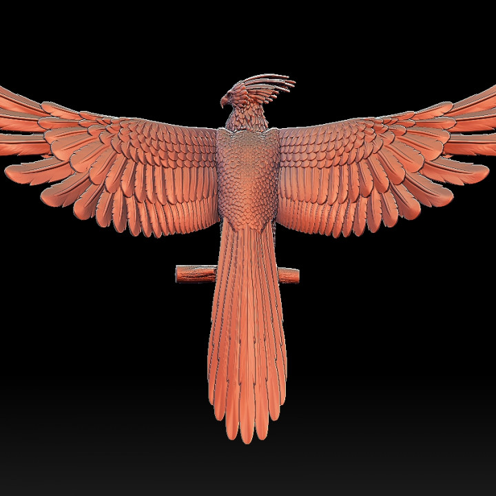 3D Printable phoenix by 3Dimontis