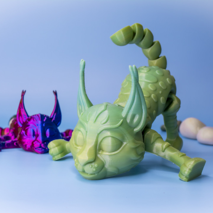3D Printable Lynx Print In Place by ArtFlex