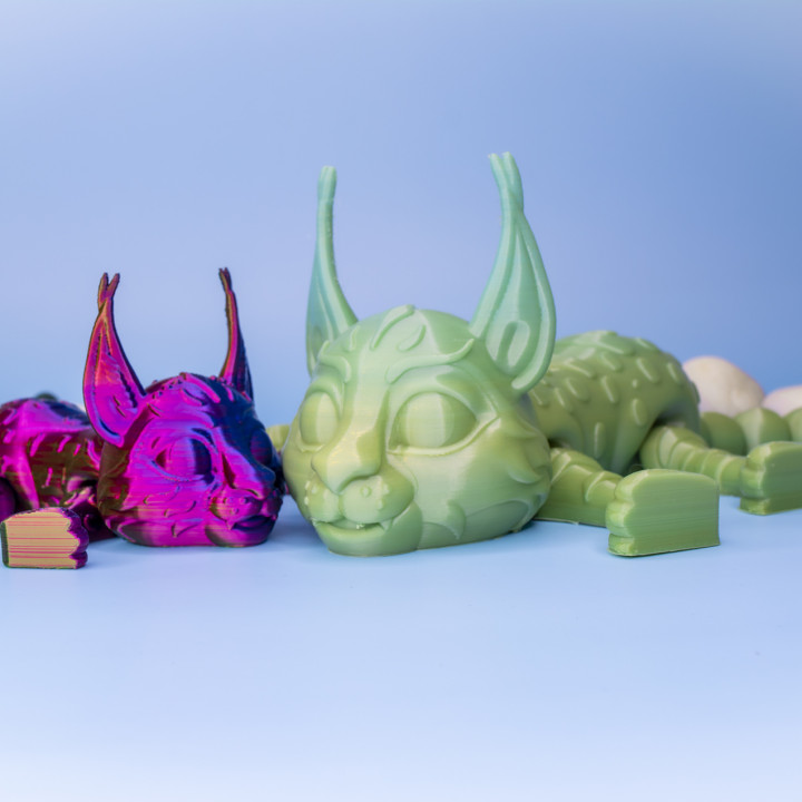 3D Printable Lynx Print In Place by ArtFlex
