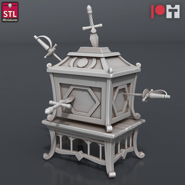 3D Printable Carnival Magic Box B by STL Miniatures