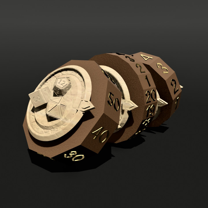 3D Printable Spinner Dice Set - New Type of Dice by Lazy Bear