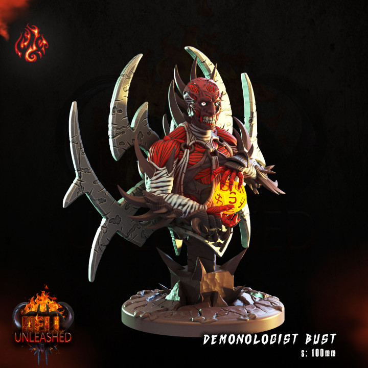 3D Printable Demonologist Bust by Crippled God Foundry