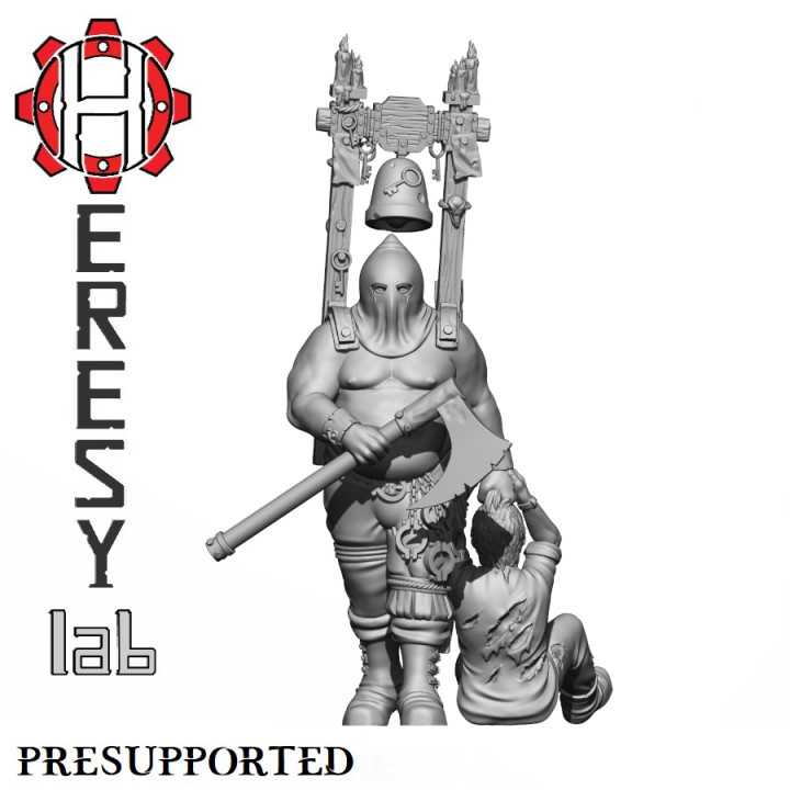 3D Printable AX011 The Gaoler by HeresyLab