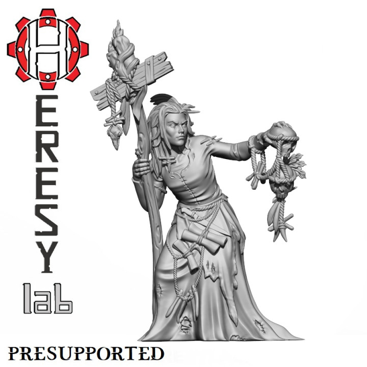 3D Printable AX014 Witch by HeresyLab