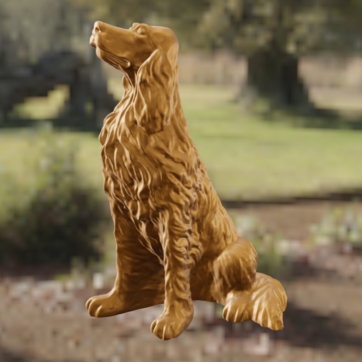 3D Printable Setter anglais by anthony