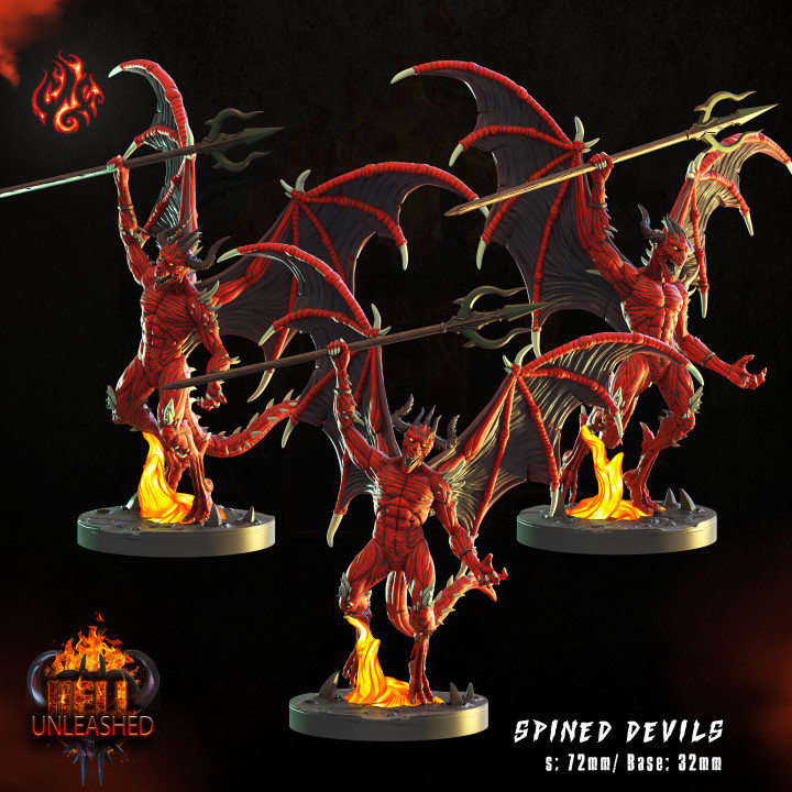 3D Printable Spined Devils by Crippled God Foundry