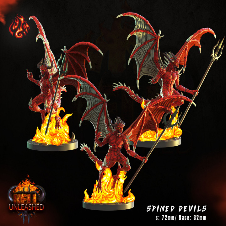 3D Printable Spined Devils by Crippled God Foundry