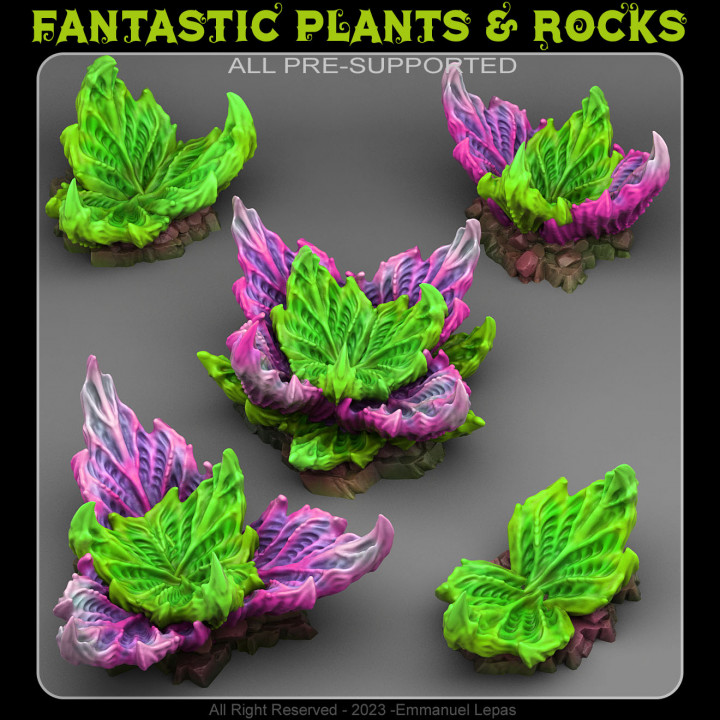 3D Printable ALIEN FLOWERS by Fantastic Plants And Rocks