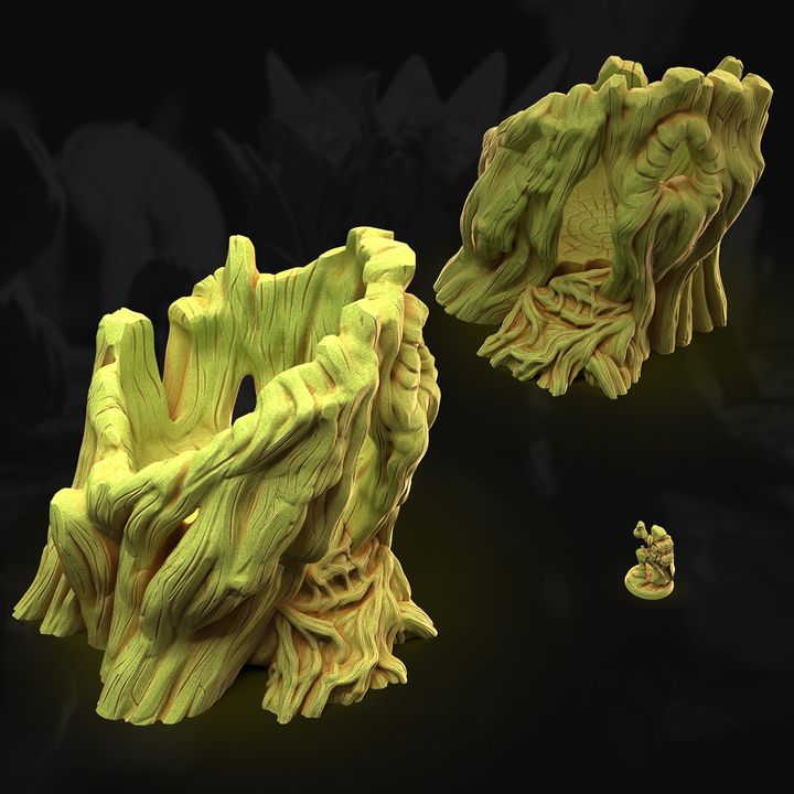 3D Printable Swamp Tree House by 3DHexes