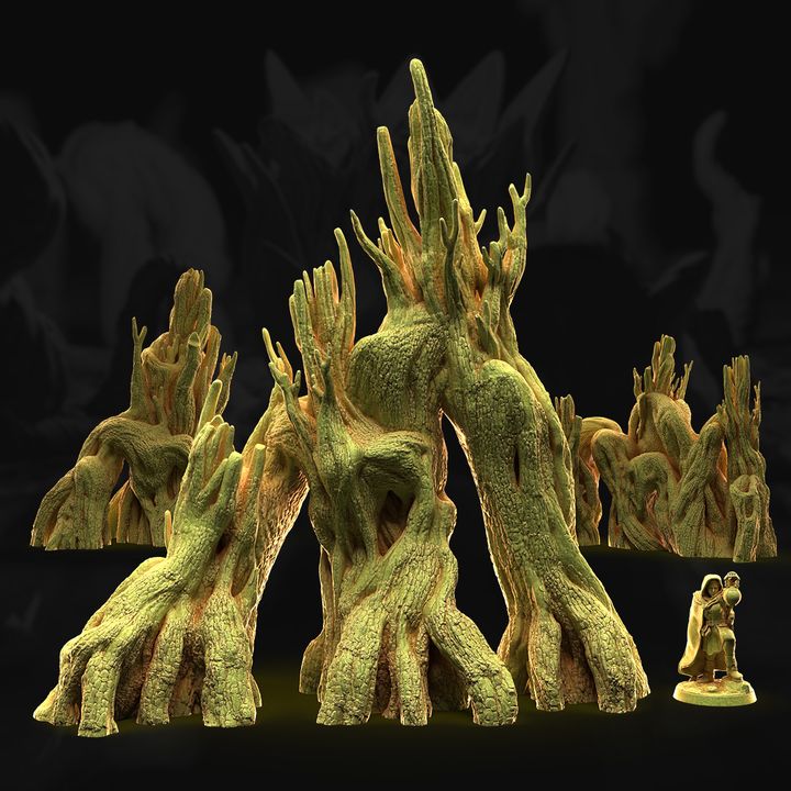 3D Printable Swamp Tree Walls by 3DHexes