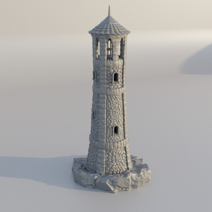 3D Printable Medieval LightHouse - Tabletop Terrain - 28 MM by ...
