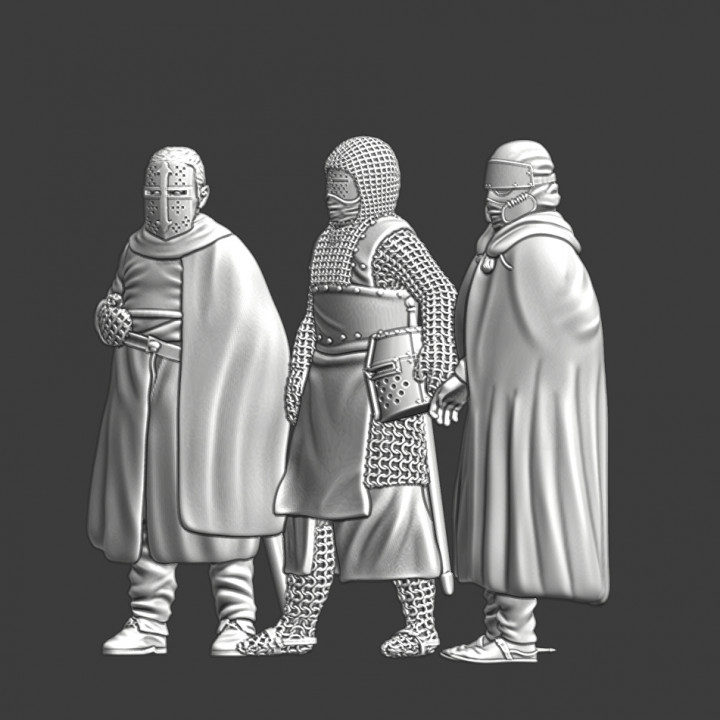 3D Printable Leper Knights of Lazarus - resting by Northern Crusades ...