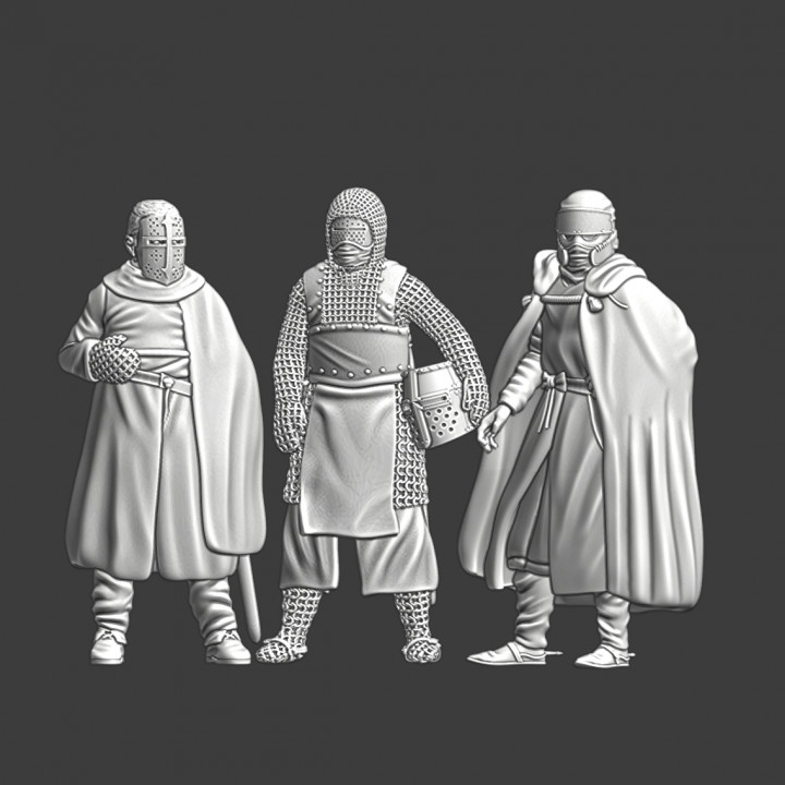 3D Printable Leper Knights of Lazarus - resting by Northern Crusades ...