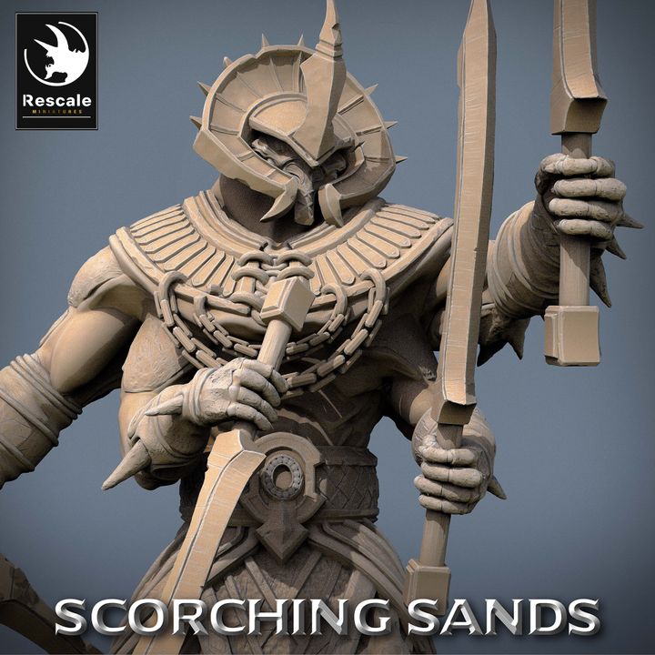 3D Printable Locust Sword Attack by Rescale Miniatures