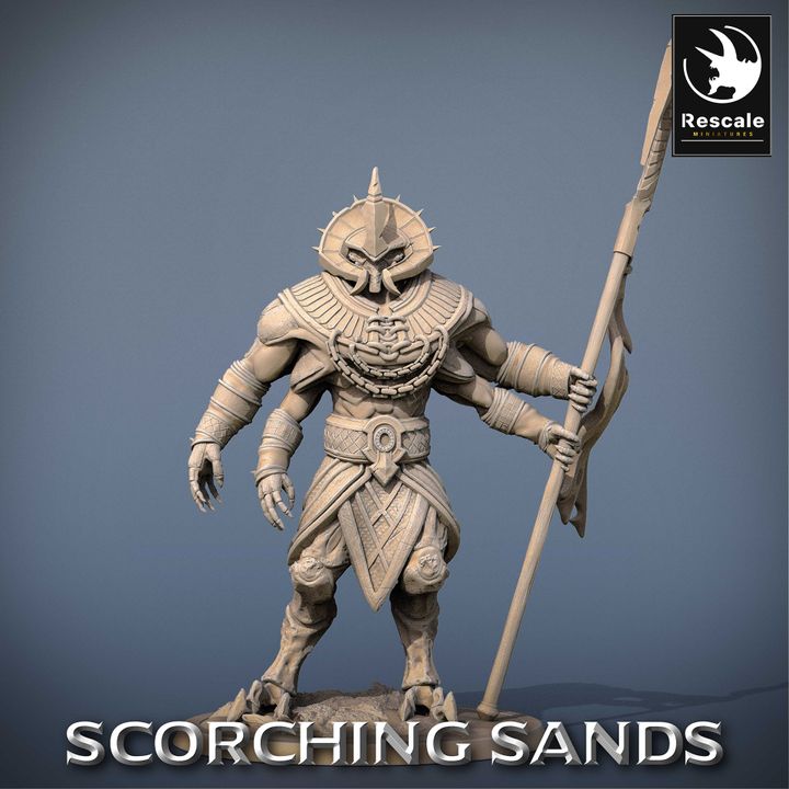 3D Printable Locust Guard Right by Rescale Miniatures