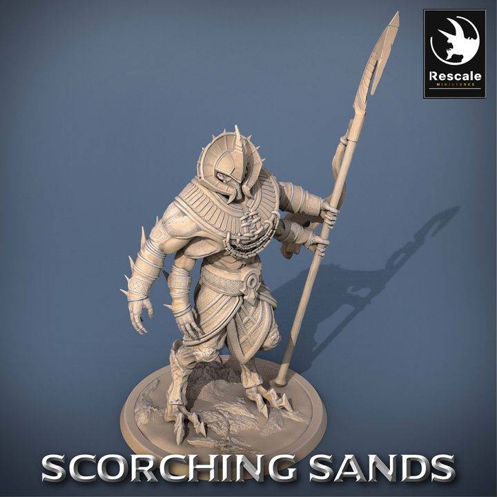 3D Printable Locust Guard Right by Rescale Miniatures