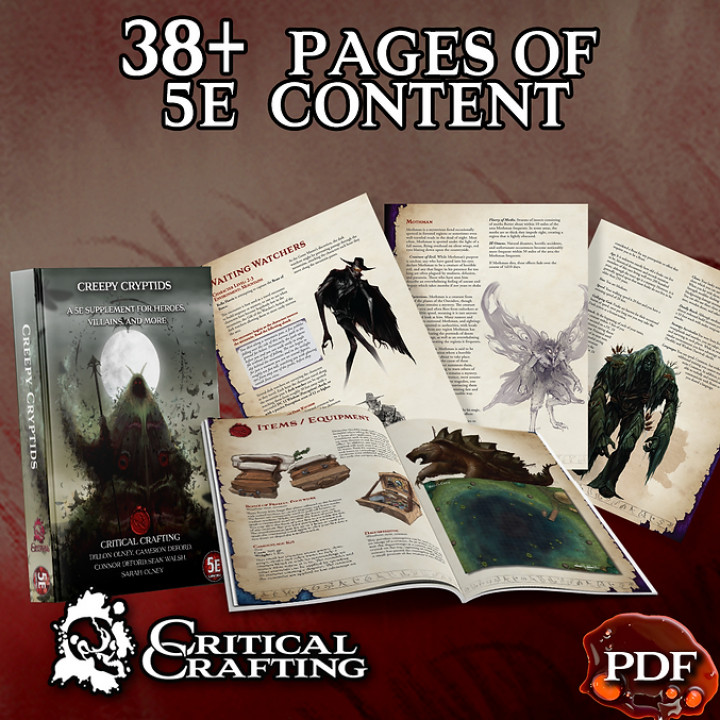 3D Printable Creepy Cryptids by Dillon Olney