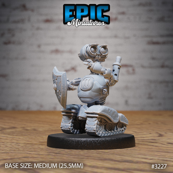 3d Printable Trash Burner Automaton Steampunk Tech War Construct