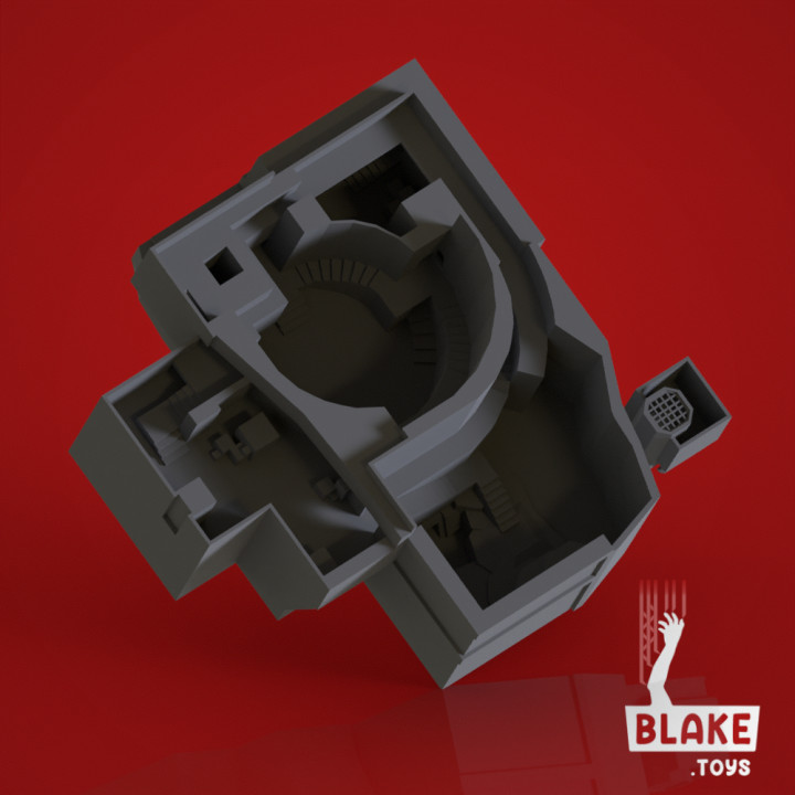 3D Printable Quake 2 - The Edge (Q2DM1) by blake.toys