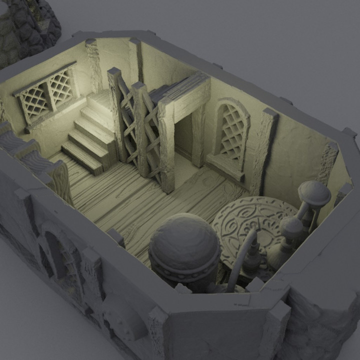 3D Printable Alchemist House - Tabletop Terrain - 28 MM by MiniatureLand