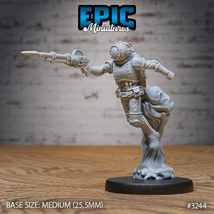 3d Printable Pressure Diver Boosting Underwater War Construct Water