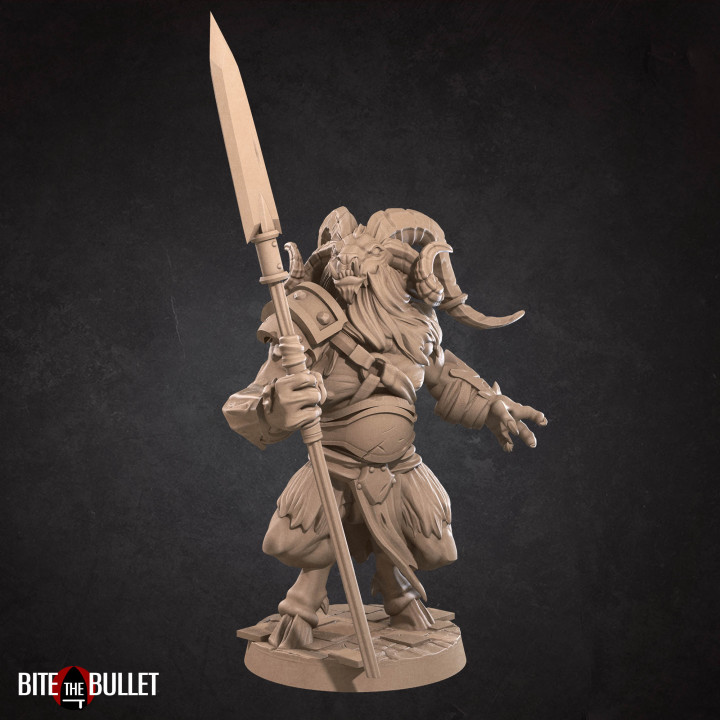 3D Printable Goatman Boss by Bite the Bullet
