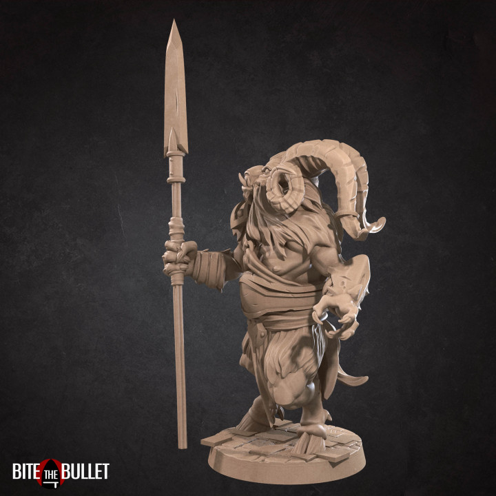 3D Printable Goatman Boss by Bite the Bullet