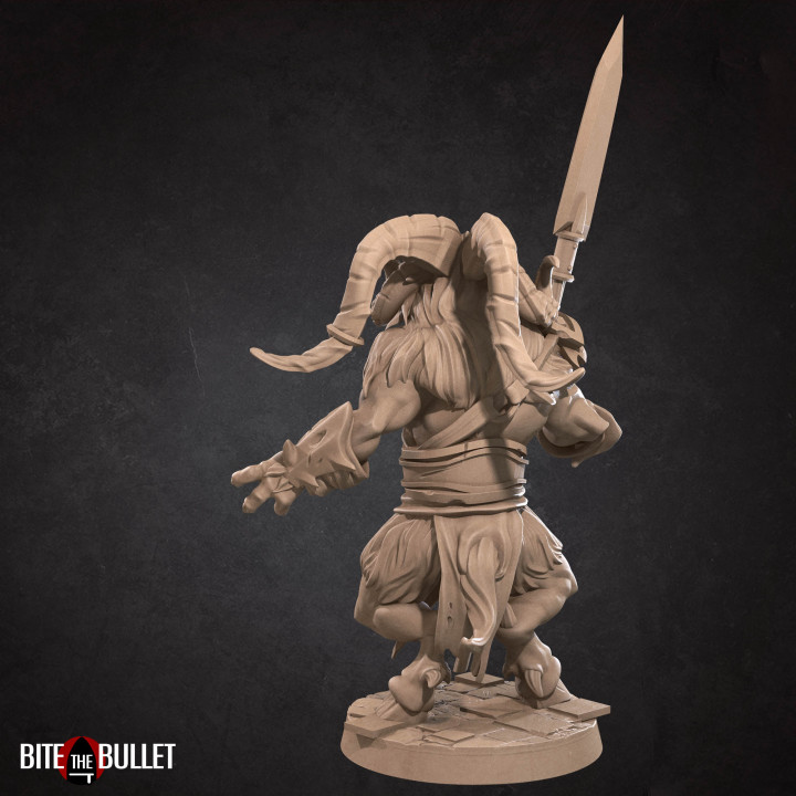3D Printable Goatman Boss by Bite the Bullet