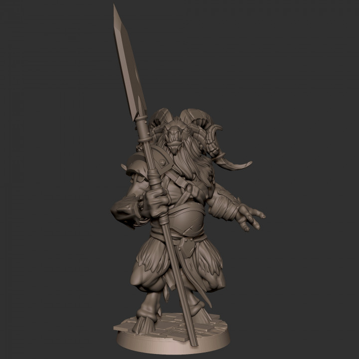 3D Printable Goatman Boss by Bite the Bullet