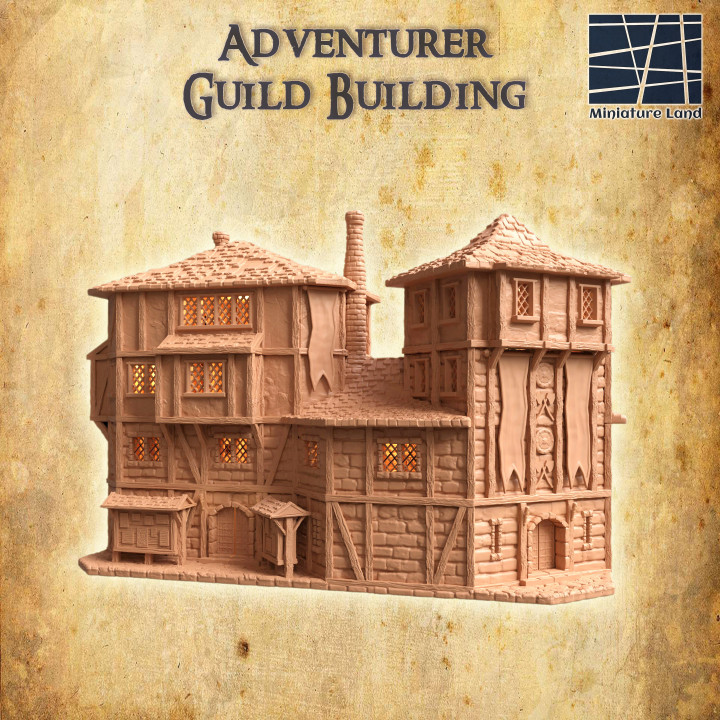 3D Printable Adventurer Guild Building - Tabletop Terrain - 28 MM by ...