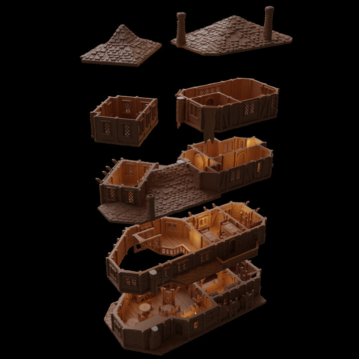 3D Printable Adventurer Guild Building - Tabletop Terrain - 28 MM by ...