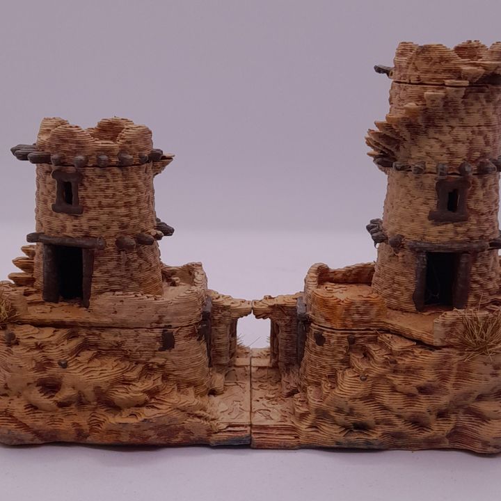 3D Print of Small Orc Outpost- Tabletop Terrain - 28 MM by FergusRattray