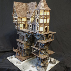 3D Printable Seaside Cliff Manor - Tabletop Terrain - 28 MM by ...