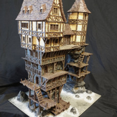 3D Printable Seaside Cliff Manor - Tabletop Terrain - 28 MM by ...