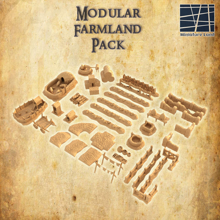 3D Printable Modular Desert Farmland - Tabletop Terrain - 28 MM by ...