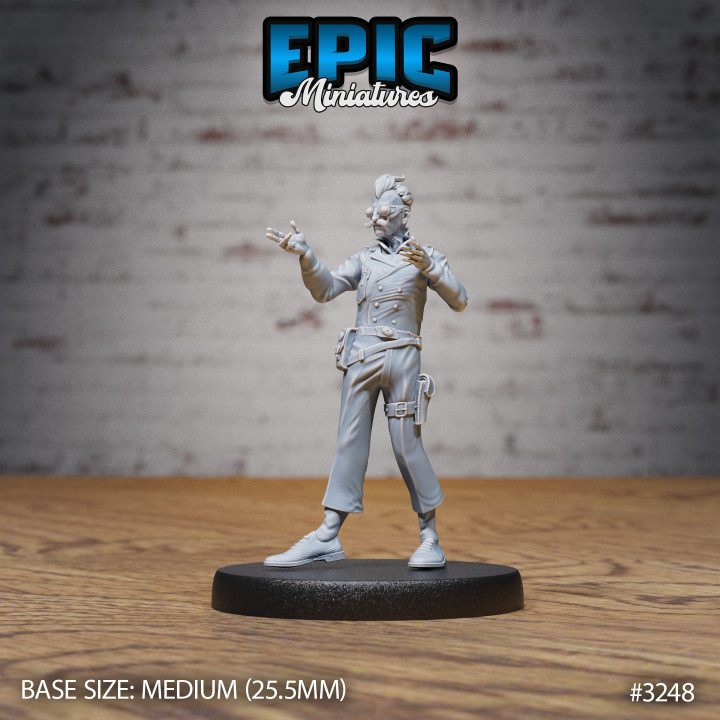 3D Printable Inventor Joseph Set / Steampunk Mechanic / Iron Construct ...