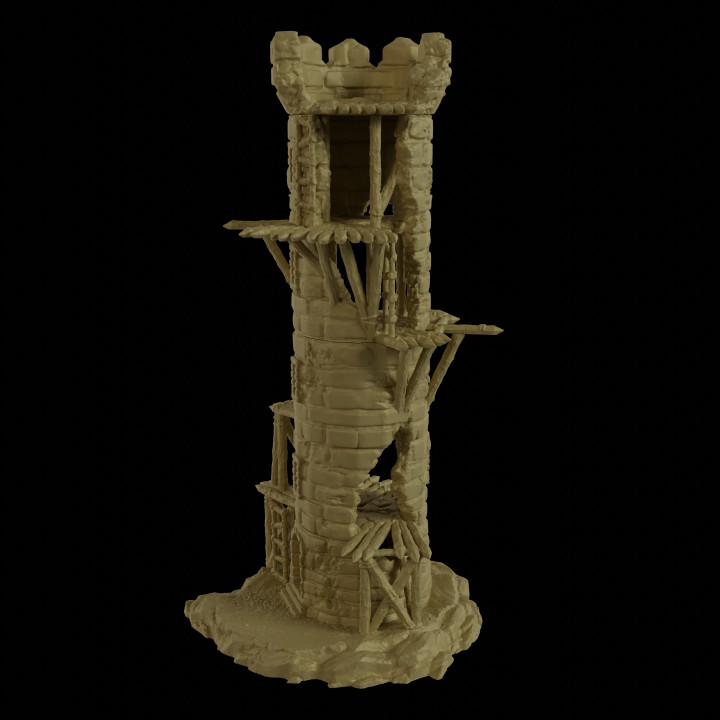 3D Printable Infested Lookout Tower - Tabletop Terrain - 28 MM by ...