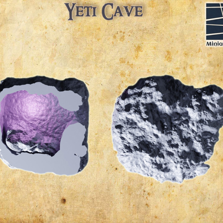Descargar Yeti Cave - Tabletop Terrain - 28 MM de MiniatureLand