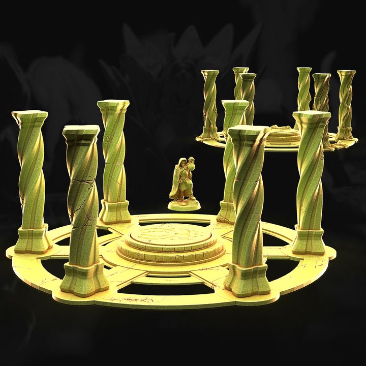 3D Printable Ritual Circle by 3DHexes