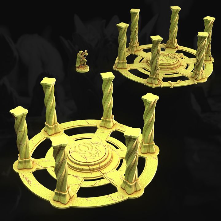 3D Printable Ritual Circle by 3DHexes