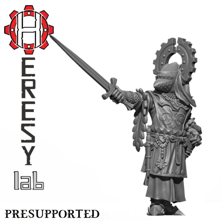 3D Printable AX041 Eagle Knight by HeresyLab