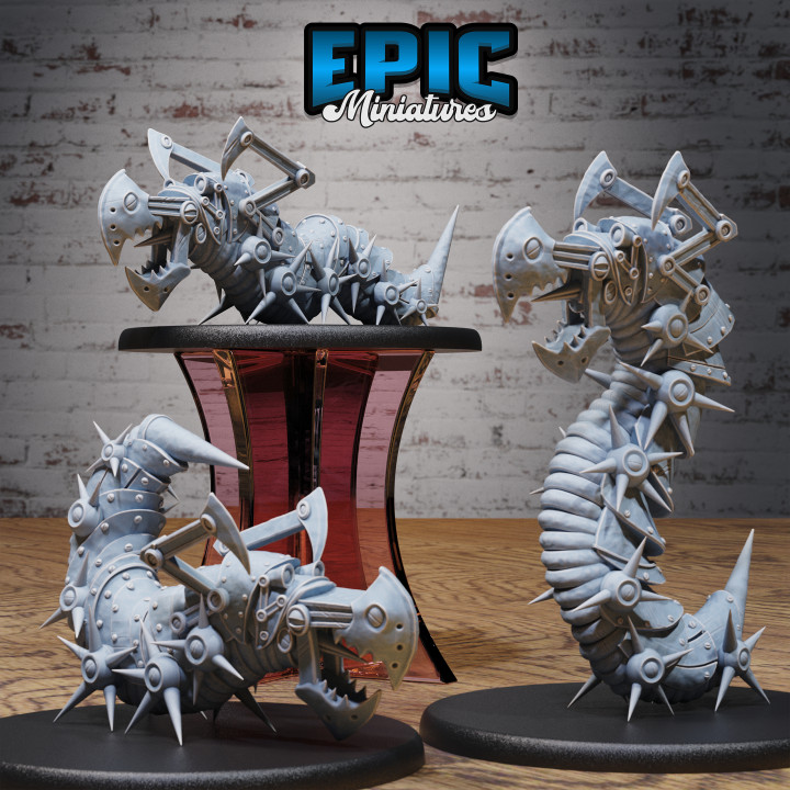 3D Printable Iron Сentipede Set / Crawler War Construct / Carrion Bug ...
