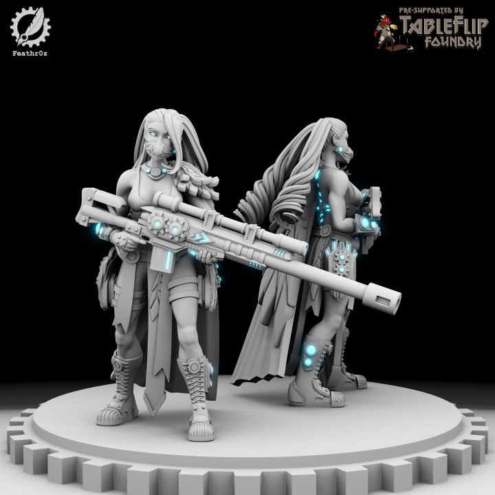 3D Printable Pack - Aurora Vanguard - Sergeant_P05 by feathr0z
