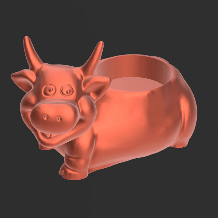 3D Printable Candle Cow by anthony