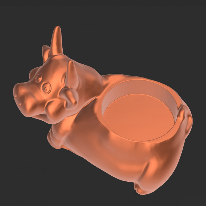3D Printable Candle Cow by anthony