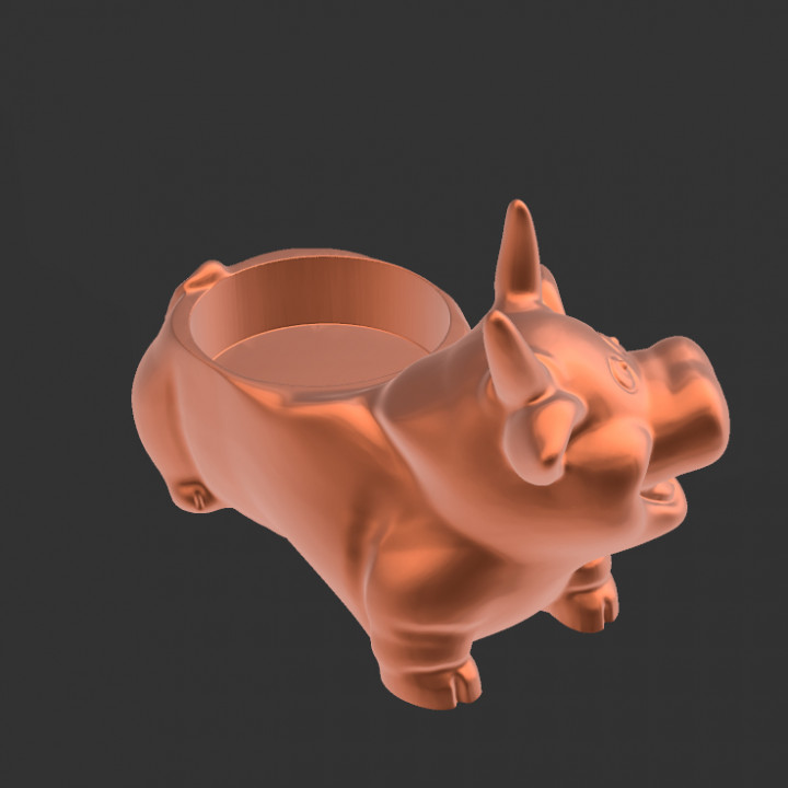 3D Printable Candle Cow by anthony