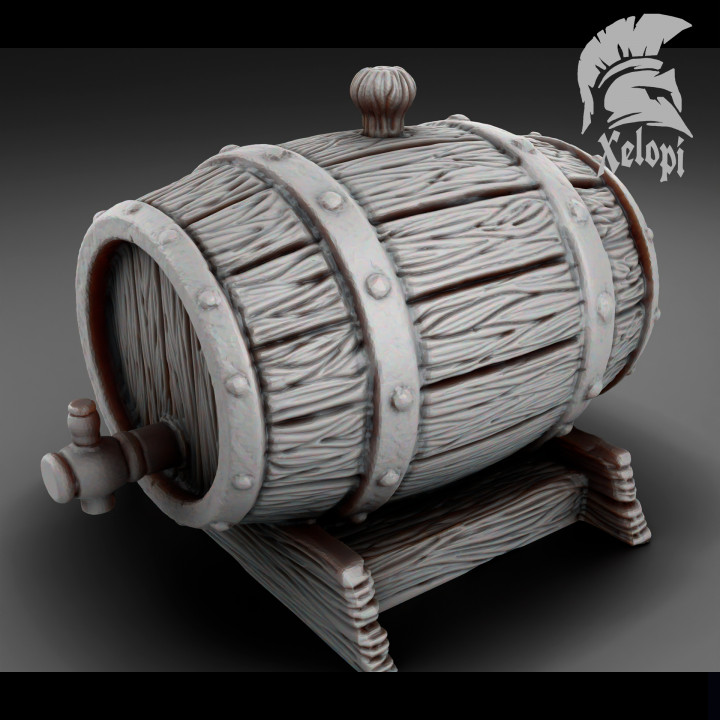 3D Printable Medieval props | STL | 28mm |32mm |75mm by Creator